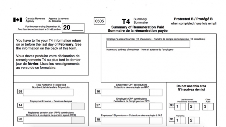 COMMENT PRÉPARER UN FEUILLET T4 - Madan CA